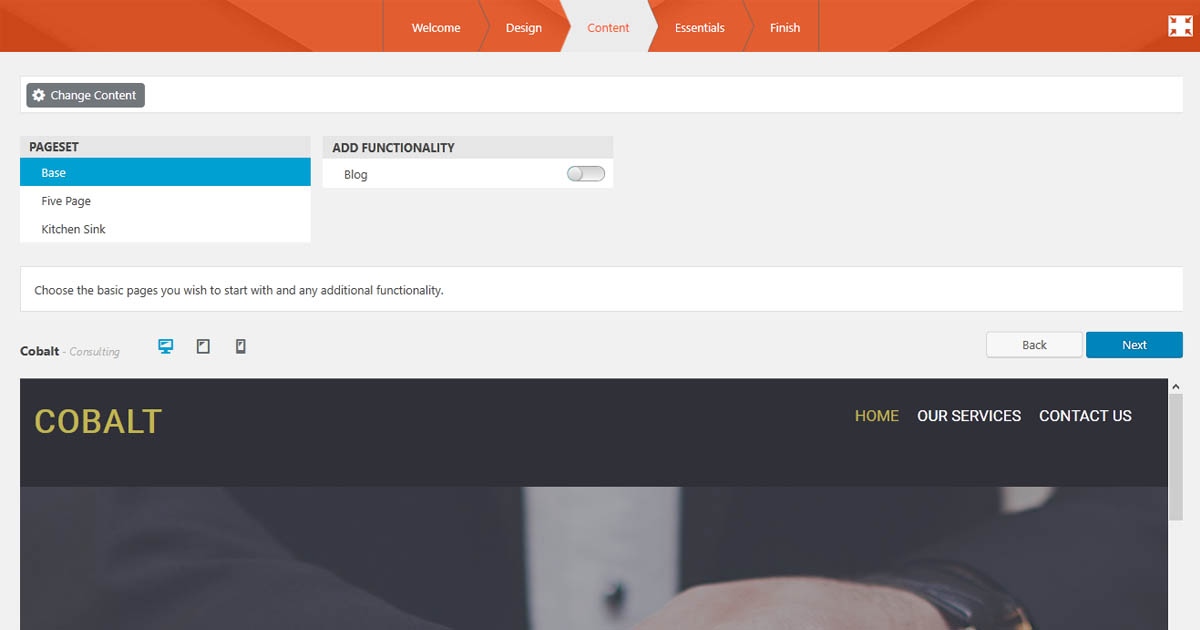 Installing your first BoldGrid Inspiration | BoldGrid