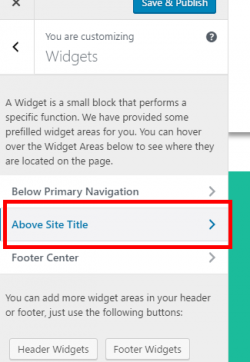 How to Use Widgets in the WordPress Customizer | BoldGrid