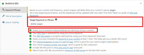 SEO Keyword Phrases | BoldGrid