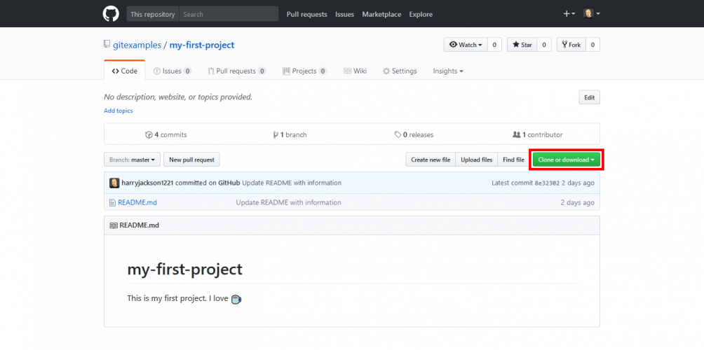 How to clone a Repository from GitHub