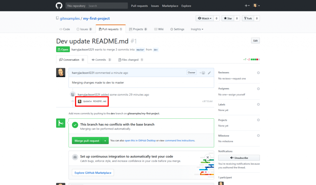 How to Create a Pull Request on a GitHub Repository