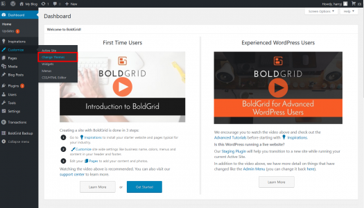How to create a Child Theme for BoldGrid