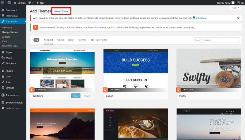 How to create a Child Theme for BoldGrid