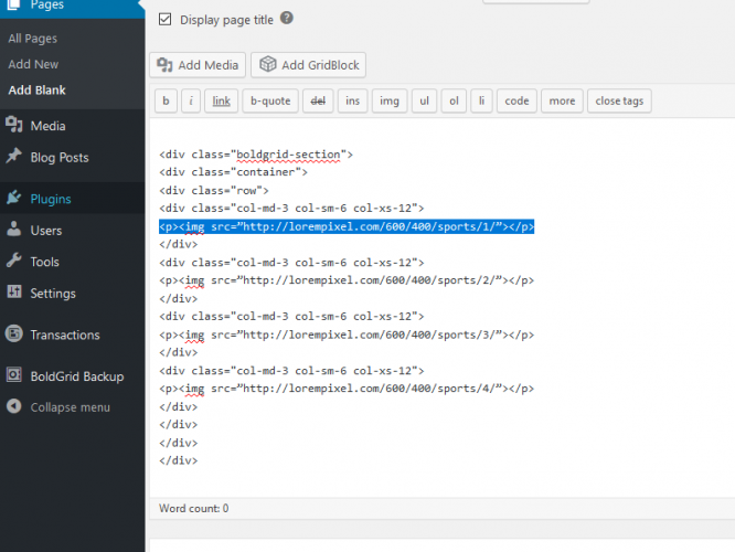 How to create BoldGrid Blocks - Adding Content
