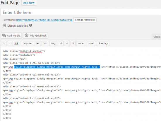 How to create BoldGrid Blocks - Styling the Content