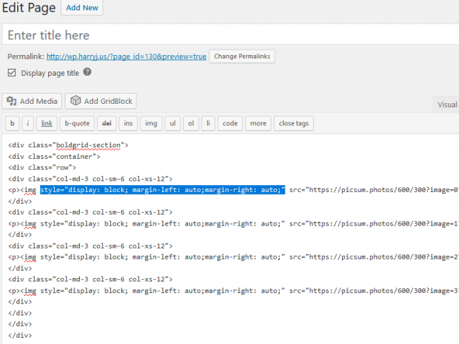 How to create BoldGrid Blocks - Styling the Content