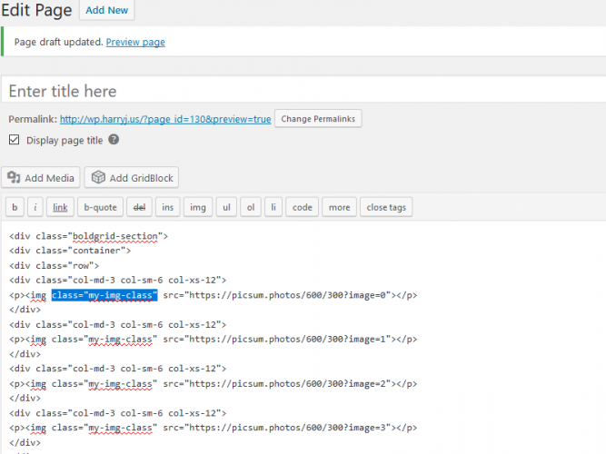 How to create BoldGrid Blocks - Styling the Content