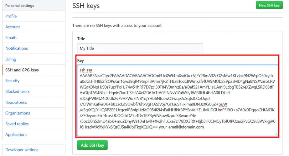 How to set up your SSH key with GitHub
