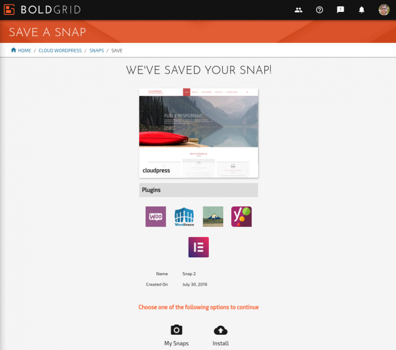 How to Create a Snap for Rapid WordPress Design | BoldGrid