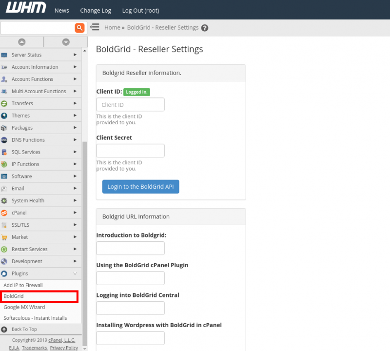 How to install the BoldGrid cPanel WHM Plugin | BoldGrid