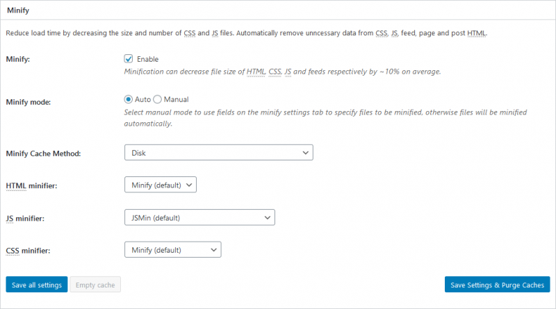 Configuring W3 Total Cache for WordPress with Shared Hosting | BoldGrid