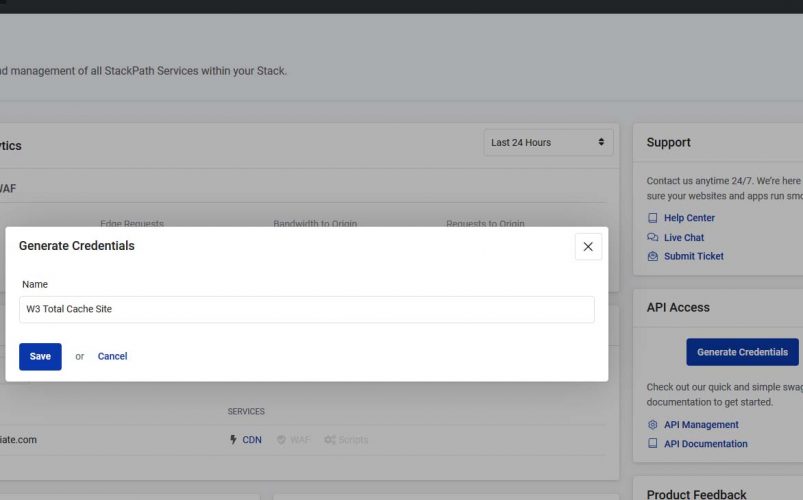 Configuring W3 Total Cache with Stackpath for CDN – Objects | BoldGrid