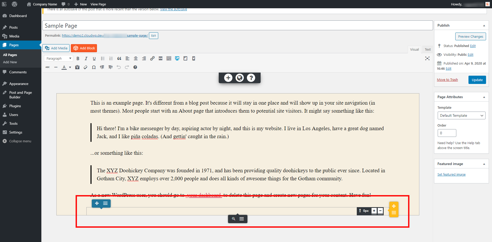 How To Create An Inner Row With The Post And Page Builder BoldGrid