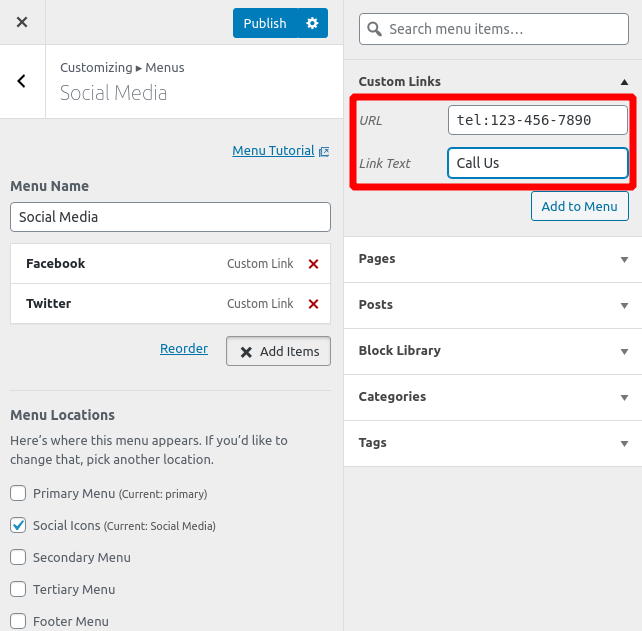How to add custom phone/call icon to the social media menu? | BoldGrid How to add custom phone/call icon to the social media menu? | BoldGrid