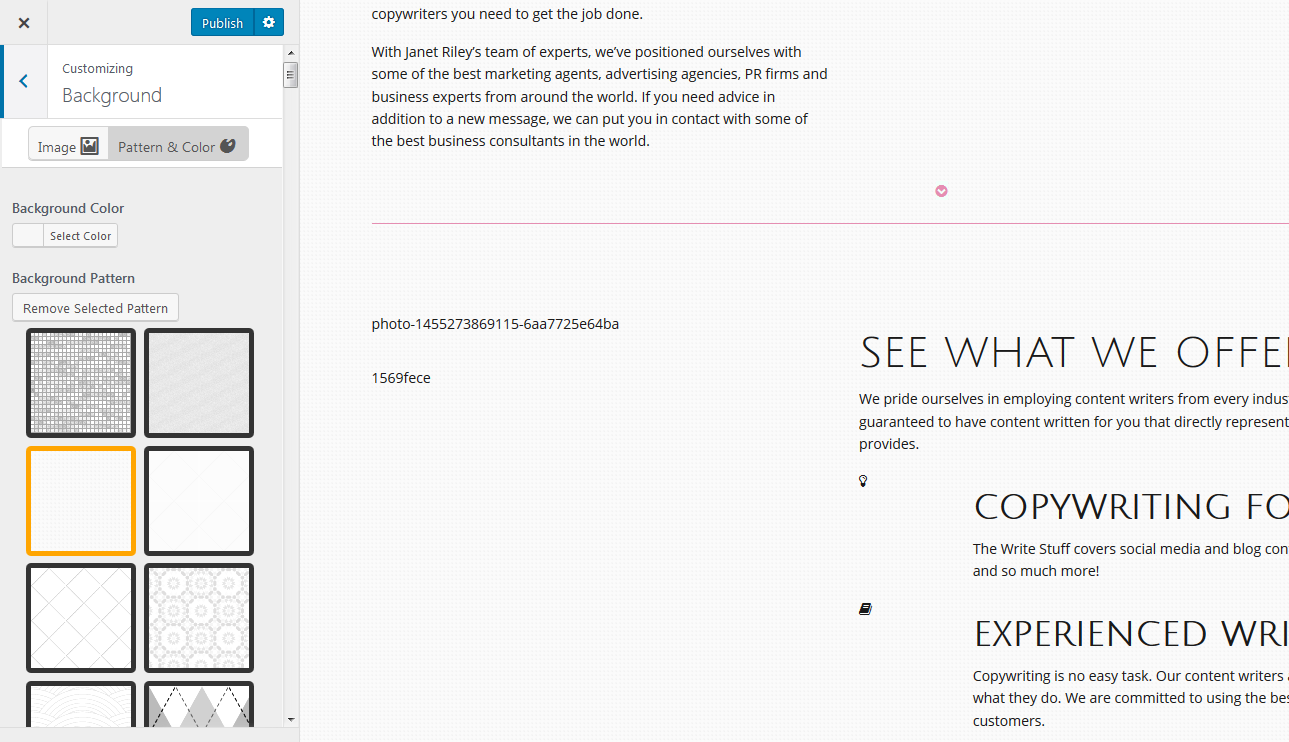 Changing the header on the Wedge theme | BoldGrid