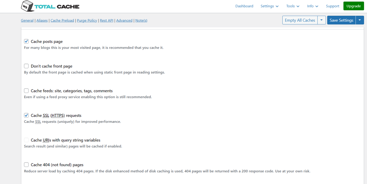 W3 Total Cache – Page Caching Guide | BoldGrid