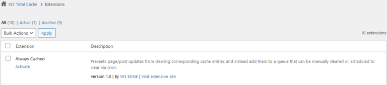 How to Use W3 Total Cache Pro Always Cached Feature | BoldGrid