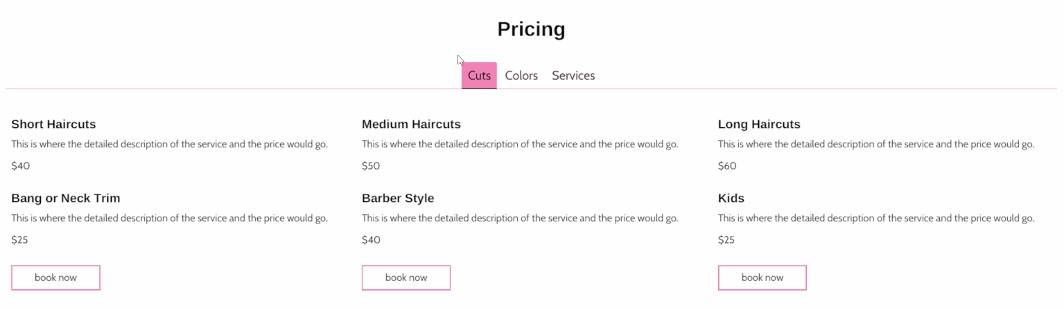 Tab Sections in BoldGrid’s Premium Page Builder | BoldGrid
